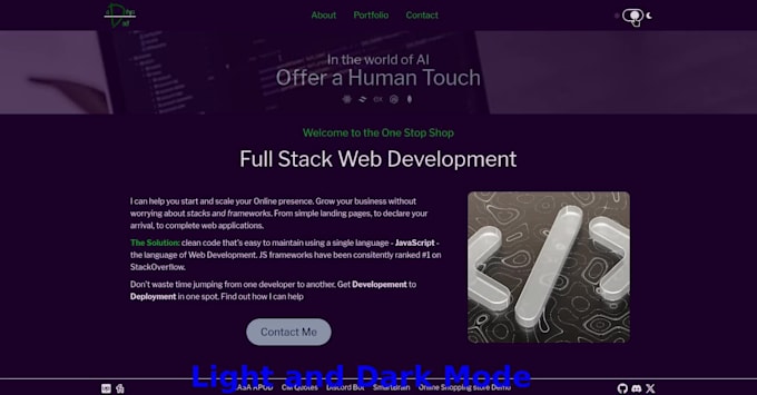 Create a landing page in react as a single page application by ...