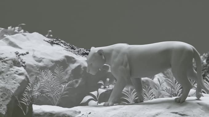 Do realistic 3d animal model fur xgen 3d texturing animal animation 3d ...