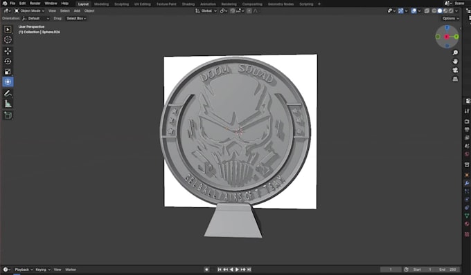 Sculpt 3d coin 3d bas relief coin design 3d engraving coin logo zbrush ...