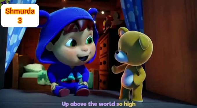 Give you quality 3d animation for kids nursery rhymes 2d animation for ...