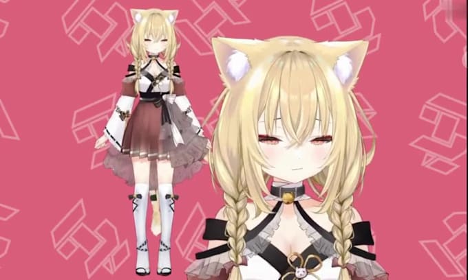 Create custom pngtuber live2d model vtuber character png tuber 2d ...