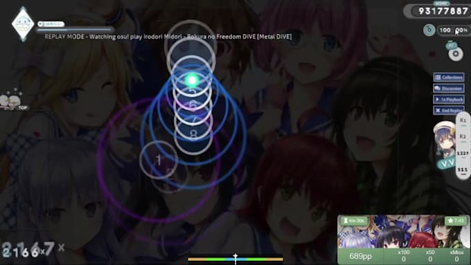 Create an osu map for a song by Museocean | Fiverr