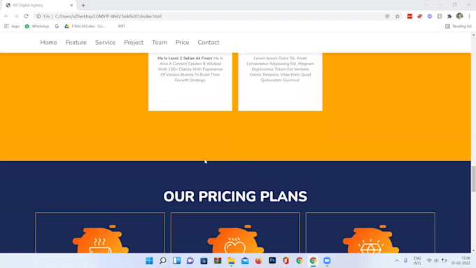Be your front end web developer, html, css bootstrap, javascript by ...