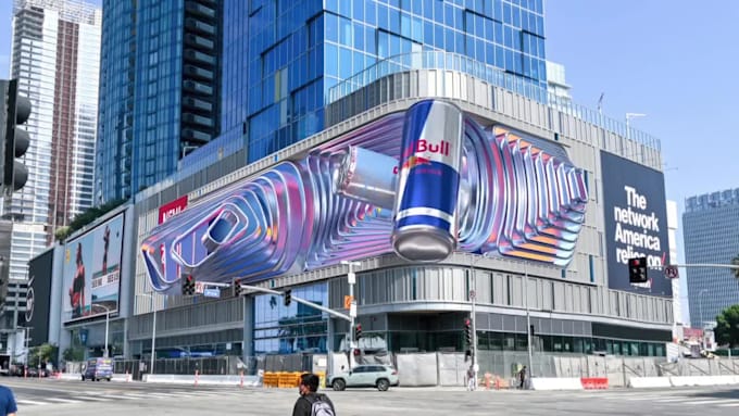 Create 3d billboard billboard animation anamorphic animation by ...