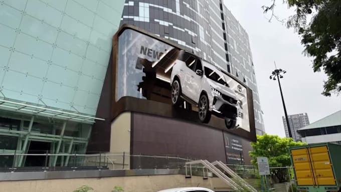 Create 3d Anamorphic Billboard Animation Cgi Product Animation 3d Billboard Ads By Maxvel3d 