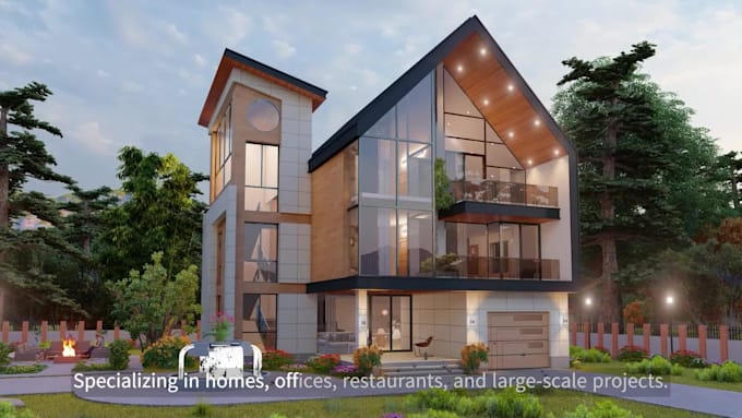 Do architectural 3d modelling, visualization, animation of exterior and interior by Ray6an1 | Fiverr