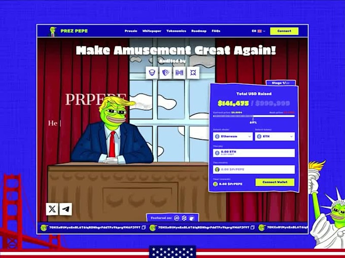 Design meme coin website, meme coin landing page, crypto website, meme ...