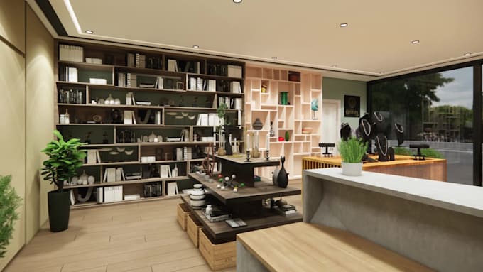 Design and render your retail stores, restaurants or office interior by ...