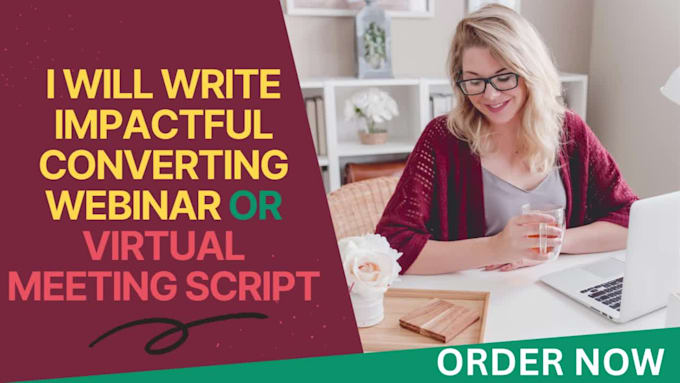 Write the perfect webinar script webinar slides by Joshuahxer | Fiverr