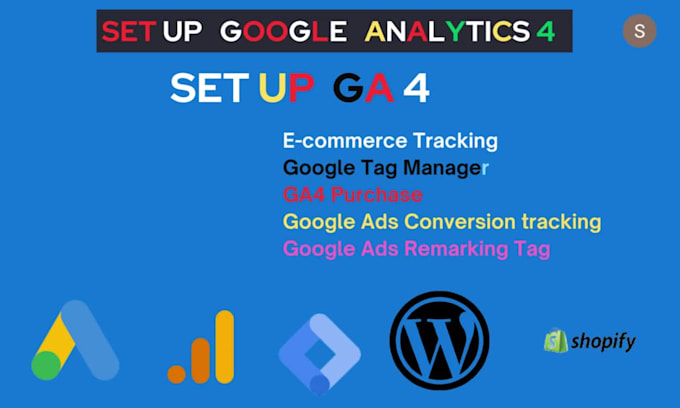 Setup google analytics 4, ga4 ecommerce tracking with gtm by Shafibiswas | Fiverr