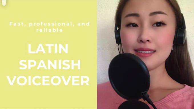 Record a professional latin spanish female voice over by Lydia2128 | Fiverr