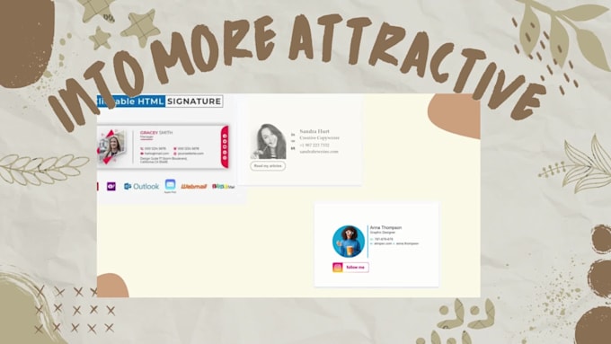 Professional html email signature design and implementation by Lucifer_san | Fiverr