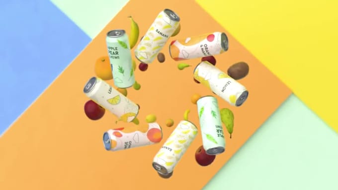 Do 3d beverage animation 3d bottle drink animation 3d food animation 3d ...