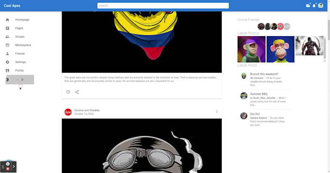 Build a responsive reactjs website,free dark theme by Robinadoro | Fiverr