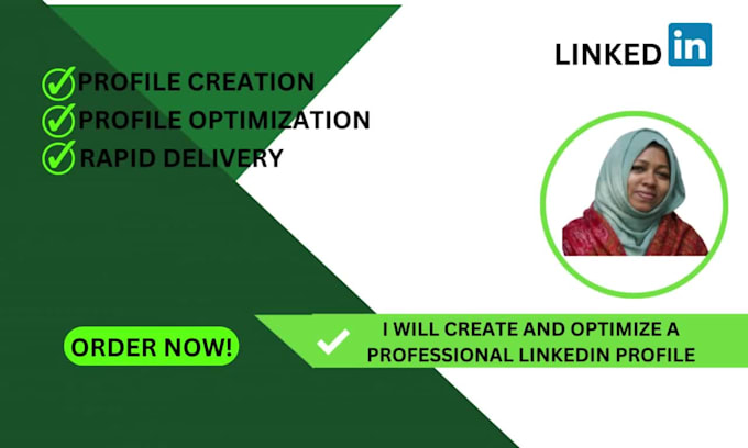 Create and optimize a professional linkedin profile by Waheeda_dm | Fiverr