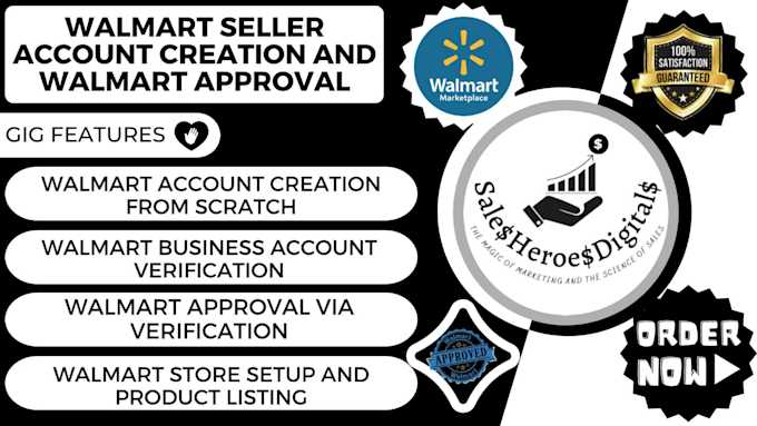 Create and get walmart approval for walmart seller account, walmart approval by Salesheroesdigi ...