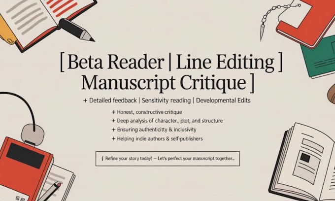Beta read line editor sensitive reader manuscript critique by Judy ...
