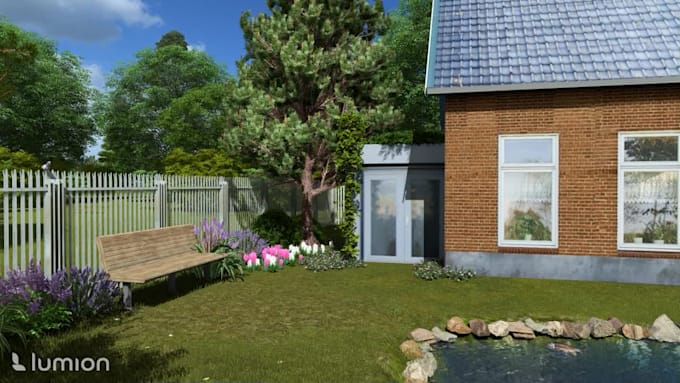 Create a landscaping plan with realistic renderings 3d by Taniairimus ...