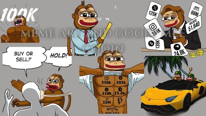 Do meme coin animation, crypto meme coin, pepe, meme art for your ...