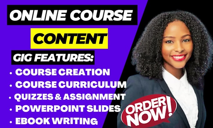 Create online course content course creation curriculum development and ...
