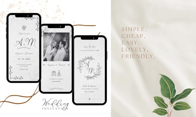 Create your lovely digital invitation by Katy_kada | Fiverr