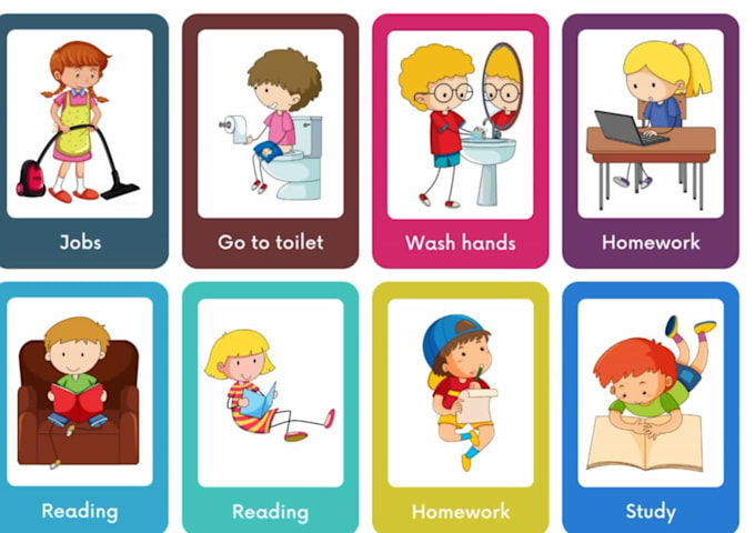 Design premium flash cards for school by Jedelgaming | Fiverr