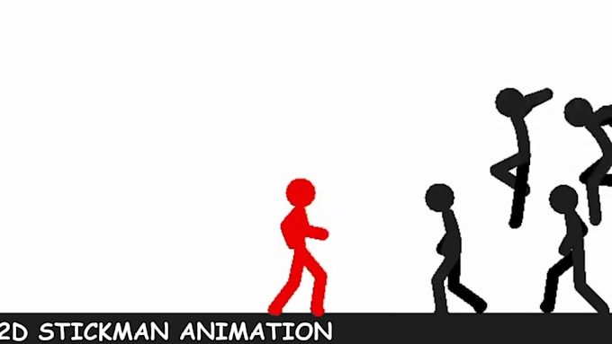 Draw stickman comics, 2d stickman animation, 2d doodle art stick figure ...