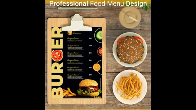 Design an eye catching food menu within 12 hours by Urmi11 | Fiverr