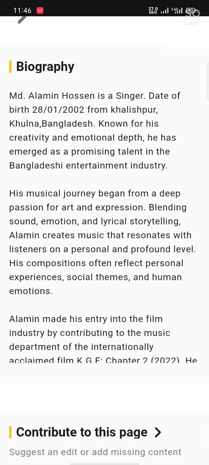 Create imdb page or profile for you professionally by Alamingkp | Fiverr