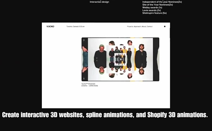 Create an interactive 3d animated website, 3d spline animations, and 3d shopify by Simiweb453 ...