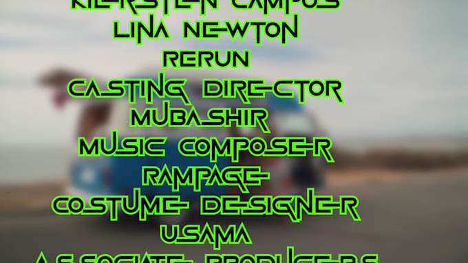 Create opening and end credits for your movies, short films by Video ...