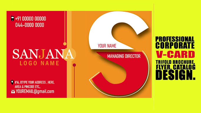 Create corporate designing v card design by Sanjanadesche | Fiverr