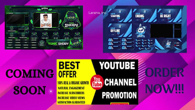 Design twitch overlays, screens, panels and more by Aelianamarlowe | Fiverr