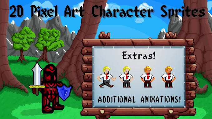Craft pro 2d pixel art sprites for your indie video game by Pixel_goat ...