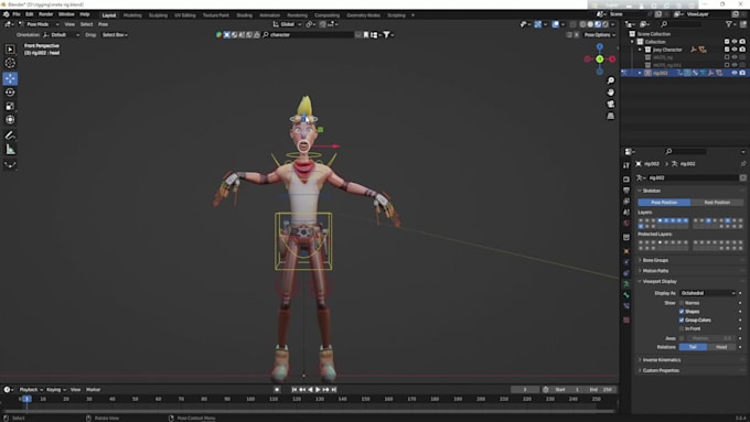 Do 3d perfect character rigging in blender by Piestudio5 | Fiverr