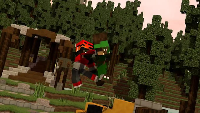 Create a professional 3d minecraft intro by Denists66 | Fiverr