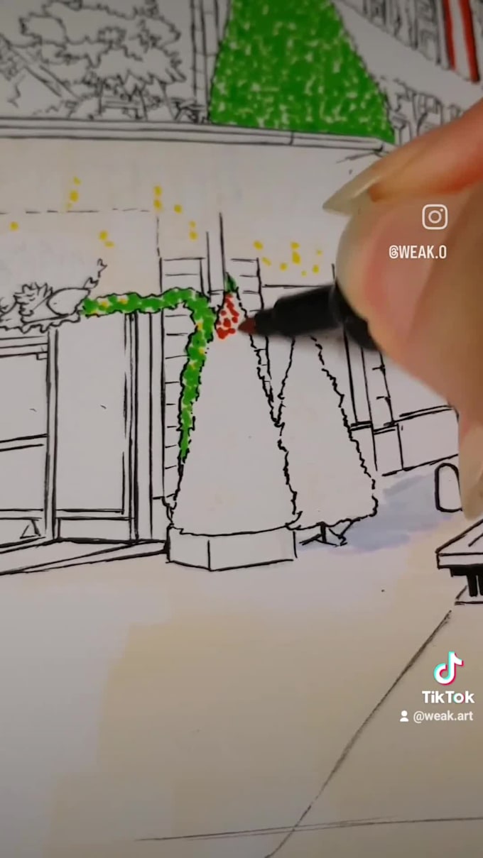 Draw illustrations with your ideas in my style by Weak_art | Fiverr