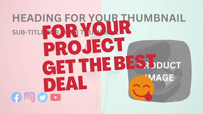 Design attractive click bait thumbnail for your content by ...