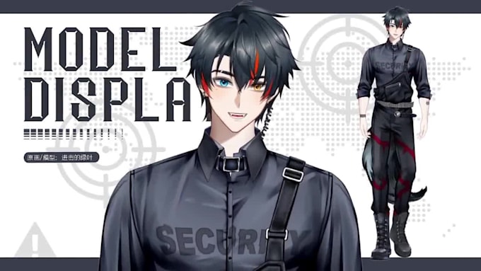 Deliver live2d model for vtuber video nitro hyper model pngtuber model ...