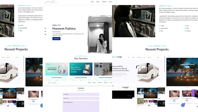 Develop responsive website with complete frontend and backend by Hareemfatima435 | Fiverr