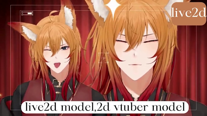 Draw and rig 2d vtuber, live2d model, vtube rigging, with prplive by Adeokikiola_ade | Fiverr