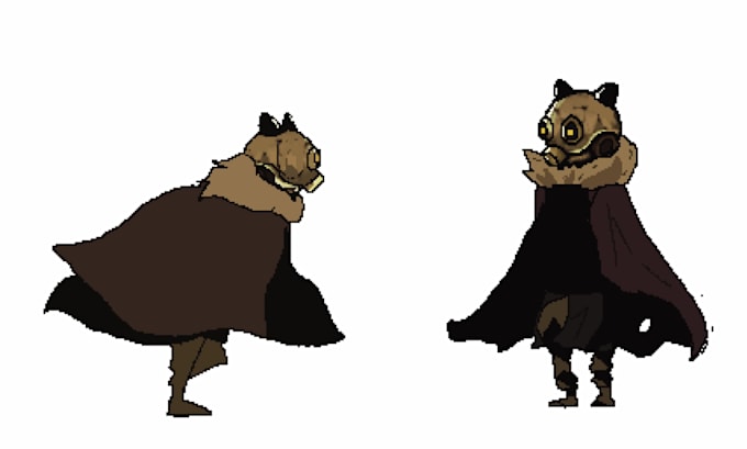 Draw 2d retro pixel game art pixel art character 2d sprite sheet ...