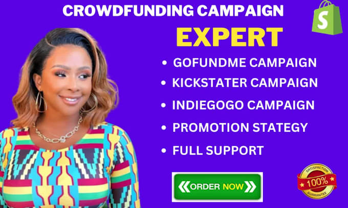 Design graphic kickstarter crowdfunding campaign, gofundme and ...