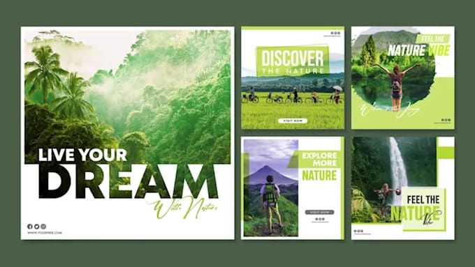 Design creative and engaging social media posts by Nikhilgangwani1 | Fiverr