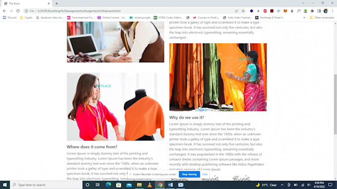 Design front end web developer html css bootstrap by Addanimran | Fiverr