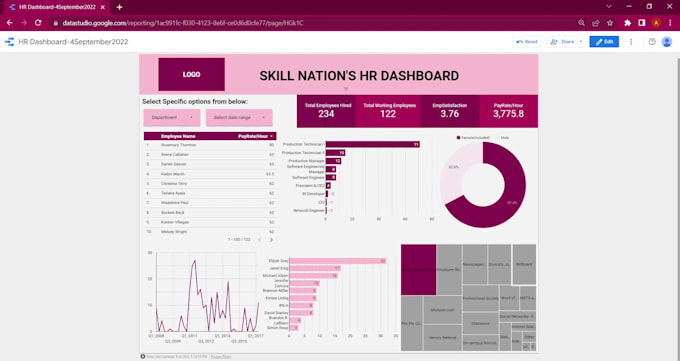 Create exciting interactive dashboards by Amena_1 | Fiverr