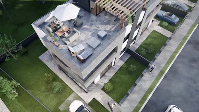 Create realistic 3d architectural rendering for interiors and exteriors ...