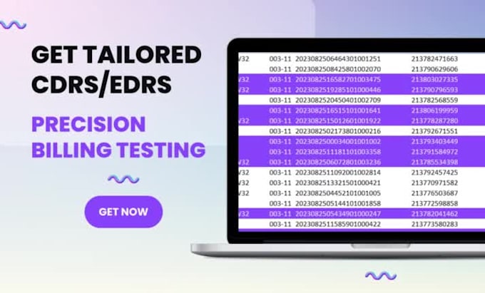 Provide ready to test edrs for telecom billing processes by Seybalamine ...