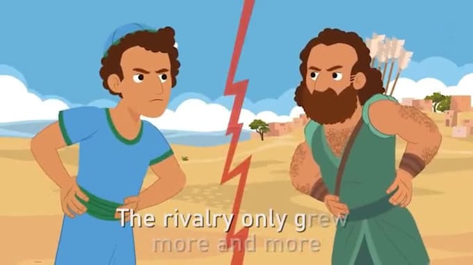 Do cute 2d bible story animation animation for kids story animation 2d ...