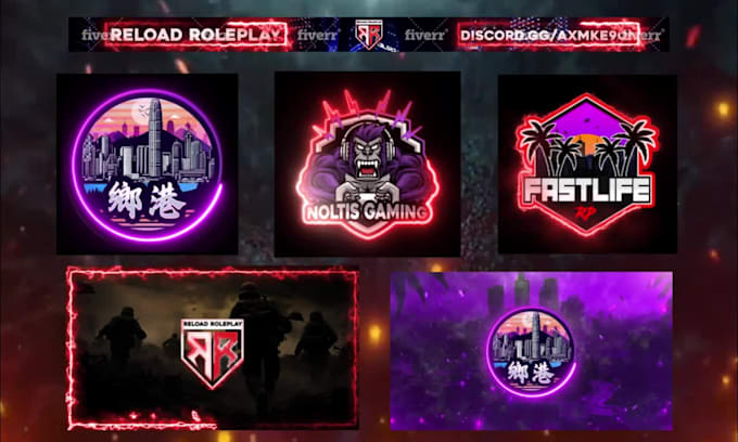 Create discord animated logo and banner, gif fivem server by Twitch_gfx ...